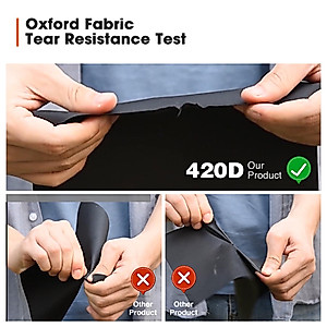 Instahibit 10x20 FT Pop Up Outdoor Canopy Wedding Party Tent Folding Enclosed Canopy with Sidewalls Carry Bag Black