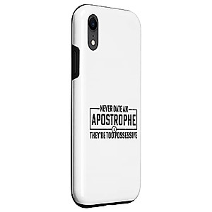 iPhone XR English Apostrophe Funny Language Teacher Teaching Graphic Case