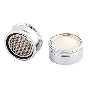 Qtqgoitem Metal Household Kitchen Faucet Filter Net Nozzle 24mm Male Thread 2 Pcs (Model: 367 181 FAA 239 df3)