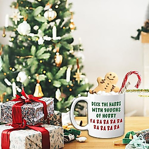 Arsemica Funny Christmas Coffee Mug, 11oz Christmas Story Drinking Cup Merchandise, Novelty Holiday Party Cups for Table Decorations, Xmas White Elephant Gifts for Women Men (Horry)