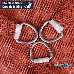 SUNNY GUARD Sun Shade Sail 12'x12'x12' Triangle Terra UV Block Sunshade for Backyard Yard Deck Patio Garden Outdoor Activities and Facility(We Make Custom Size)