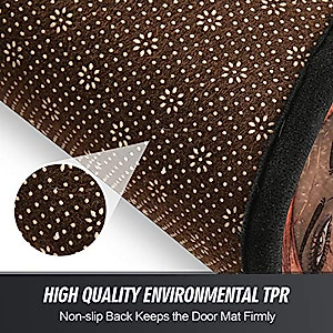 ALAZA African American Pretty Girl Aztec Tribal Shag Collection Non-Slip Area Rug Carpet Doormat for Kitchen Entryway Living Room Bedroom Sofa 1'7 x 3'3