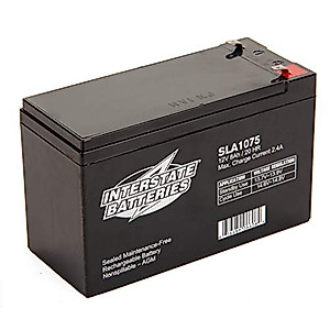 Interstate Batteries 12V 5Ah Battery (SLA1055) & 12V 8Ah Battery (SLA1075) Rechargeable Sealed Lead Acid SLA AGM (F1 Terminal) Wireless Internet UPS Systems, 5.94" x 2.56" x 3.70" (LxWxH)