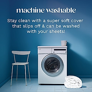 ViscoSoft 3 Inch Pillow Top Memory Foam Mattress Topper Queen - Serene Lux Dual Layer Mattress Pad