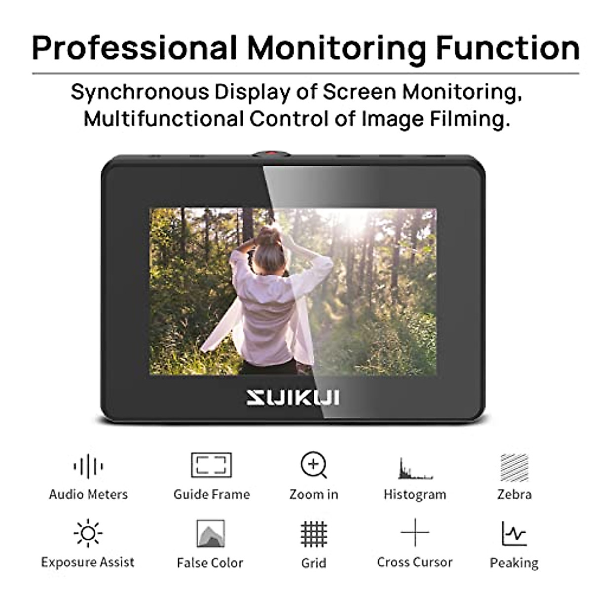 SUIKUI RH35 Unlimited Recording Camera Monitor 1080P 30FPS Capture and Photographic Stream Video Screens from HDMI