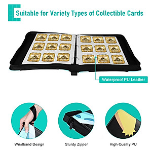 OCCKIC 9 Pocket Card Binder,Card Binder for Cards,900 Pockets Trading Card Binder with 50 Removable Sleeves,Card Binder Book for MTG, Game Cards, Baseball Sport Cards