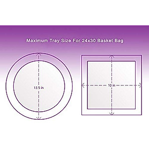 Purple Q Crafts Clear Basket Bags, Large Clear Cellophane Wrap for Baskets & Gifts 24"x30" (5)