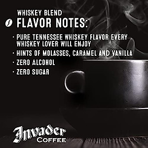 Invader Coffee Whiskey Blend K-Cup Pods Air Roasted Coffee Fair Trade Veteran Owned and Operated Small Batch 100% Arabica Coffee Premium Artisan Coffee (12-Pk)