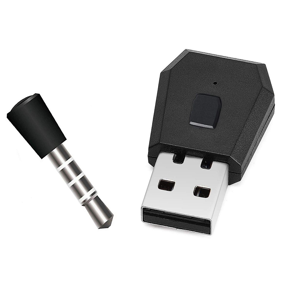 Zamia Wireless Adapter for PS4/PS5 Dongle Mini USB 4.0 Headset Adapter Transmitters Microphone Receiver Support A2DP HFP HSP