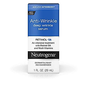 Neutrogena Ageless Intensives Anti-Wrinkle Deep Wrinkle Face Serum Treatment with Retinol SA & Multi-Vitamins to Reduce Crow's Feet, Laugh Lines, & Under Eye Wrinkles, 1 fl. oz
