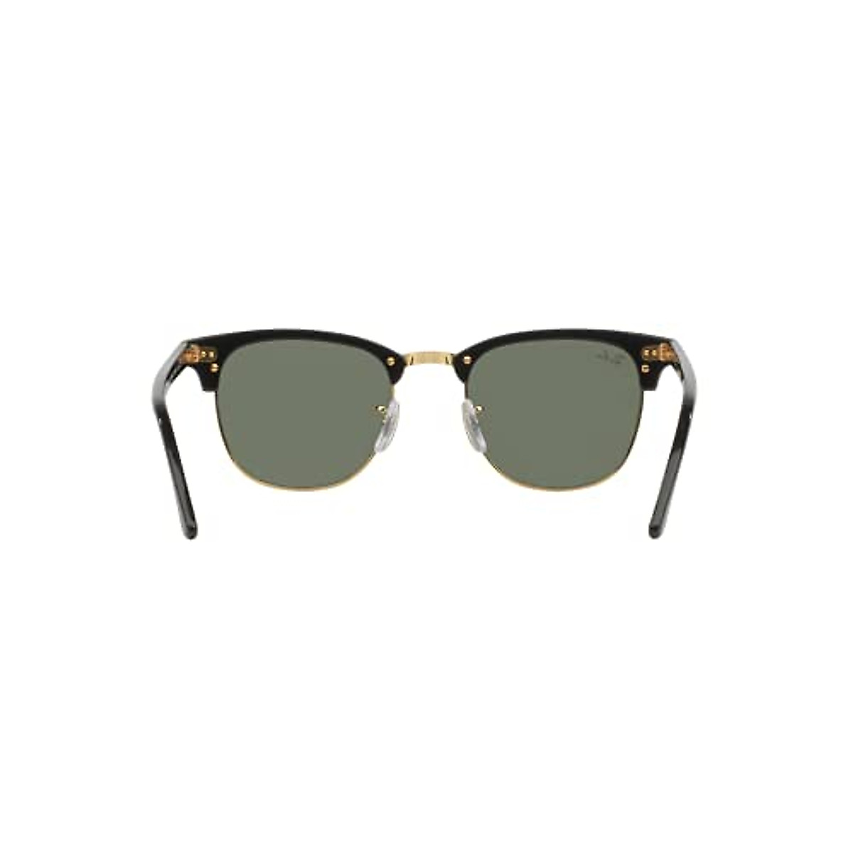 Ray-Ban RB3016 Clubmaster Sunglasses+ Vision Group Accessories Bundle, unisex-adult (Black On Arista/Crystal Green (W0365),51)