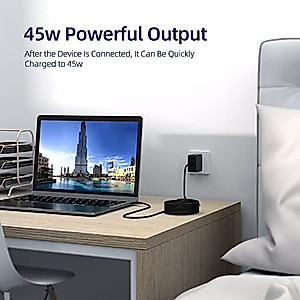 Charger for Asus Chromebook, (UL Certified Safety), 45W, USB C