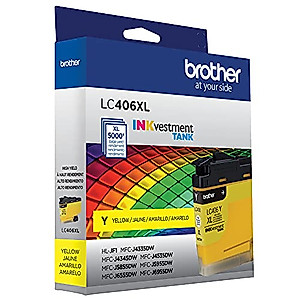 Brother LC406XLY High Yield Yellow Ink Cartridge