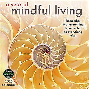 A Year of Mindful Living 2023 Wall Calendar | 12" x 24" Open | Amber Lotus Publishing