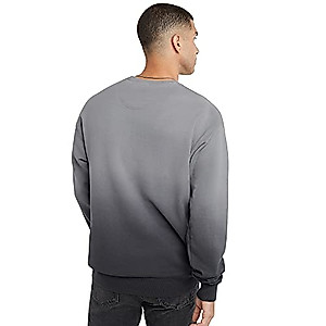 Hanes Originals Fleece, Garment Dyed Pullover, Crewneck Sweatshirts for Men, New Railroad Ombre