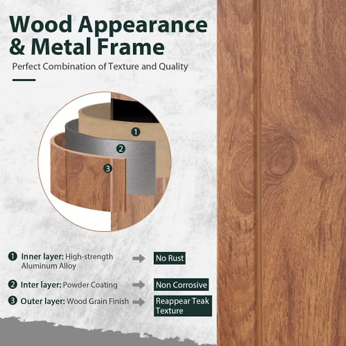 MELLCOM 12'x14' Hardtop Gazebo, Wooden Finish Coated Aluminum Frame Gazebo with Galvanized Steel Double Roof, Metal Gazebo with Curtains and Nettings for Patios, Gardens, Lawns