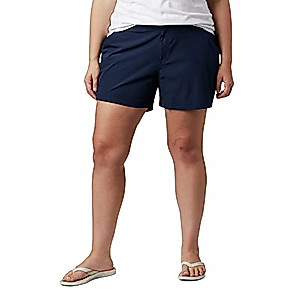 Columbia Women's Coral Point III Shorts, Collegiate Navy, 4 Short