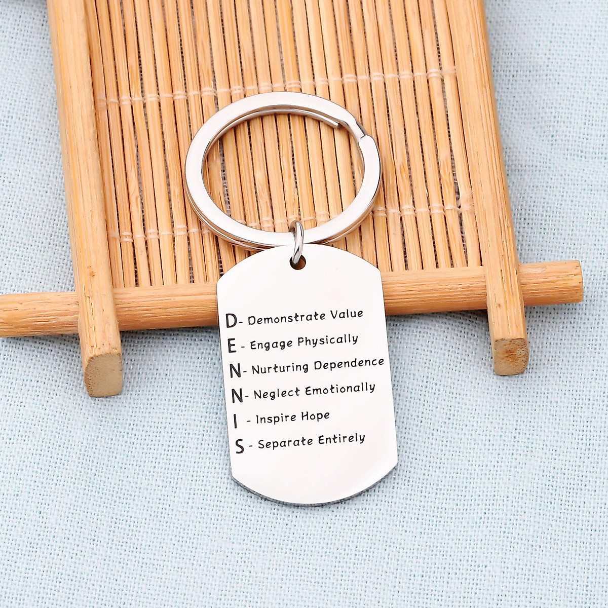 BEKECH TV Show It's Always Sunny Inspired Gift THE D.E.N.N.I.S. System Relationship Advice Gift for TV Series Lovers (Silver)