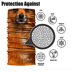 Obacle Animal Half Face Mask Sun Dust Wind Protection Seamless Face Mask for Men Women, Lightweight Thin Neck Gaiter for Outdoor Sports Gifts (Dog with Yellow Hairs)