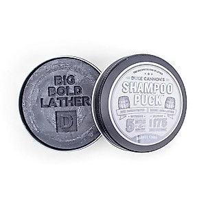Duke Cannon Supply Co. Men's Shampoo Puck - Barrel Char No. 004, Over 175 Washes, Sulfate-Free, 4.5 oz.