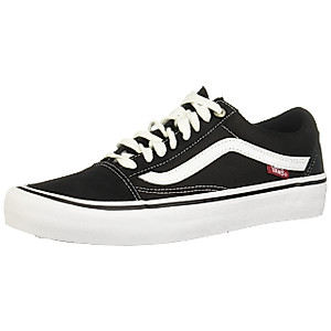 Vans Men's Old Skool Pro Skate Shoe, Black/White