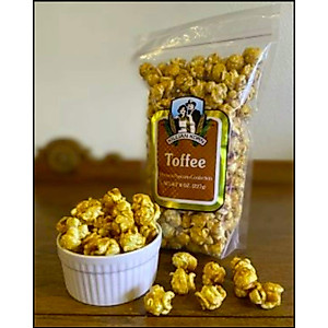 Killian Korn, Toffee Popcorn "Sooo Yummy", All Naturally Flavored Popcorn, Perfectly Popped Popcorn, 8 oz (Pack of 2) + Includes-Free Huckleberry Gourmet Popcorn Sample Pack .50 oz