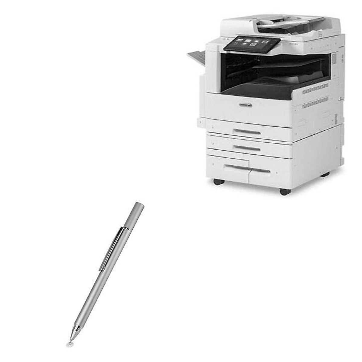 BoxWave Stylus Pen Compatible with Xerox Altalink B8145 - FineTouch Capacitive Stylus, Super Precise Stylus Pen for Xerox Altalink B8145 - Metallic Silver