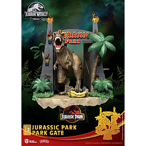 Beast Kingdom Jurassic Park: Park Gate DS-088 D-Stage Statue, Multicolor, 6 inches