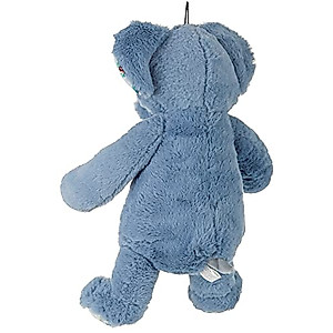 Petlou Dog Plush Toys,Crinkle Toy, Interactive Stuffed Squeaky Toys Chew for Medium Small Large Dogs,Cute (15" Promo Elephant-Blue)