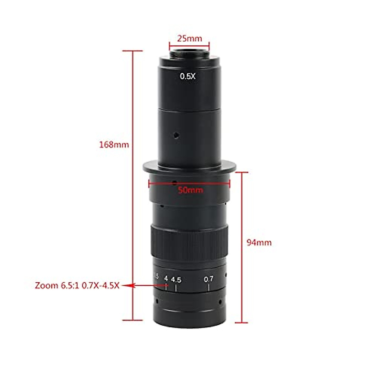 2MP 1080P HD Industrial Camera Set Automatic Manual Zoom Focus Without Delay Smear 180X