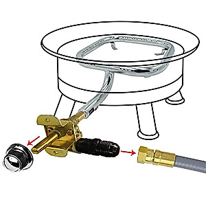 MCAMPAS 10 FT 3/8" ID Natural Gas Conversion Kits for Outland Living Portable Propane Fire Pits (780&864 NGCK for Selected Manual Ignition Firebowls)