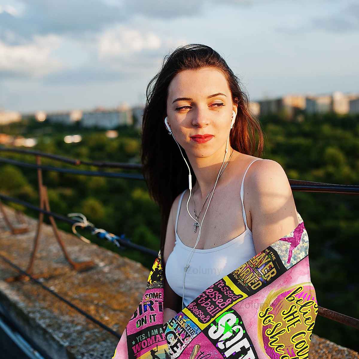 Zolumy Softball Blanket Gifts, Softball Gifts for Girls, Softball Gifts for Team, Softball Gift for Woman, Softball Lover/Player Gifts, Best Softball Coach Gifts, Softball Team Gifts, Blankets 60X50in