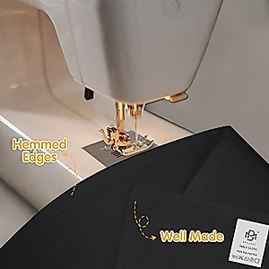 6 Pack Black Tablecloths for 6 Foot Rectangle Tables 60 x 102 Inch - 6ft Rectangular Bulk Linen Polyester Fabric Washable Long Table Clothes for Wedding Reception Banquet Party Buffet Restaurant