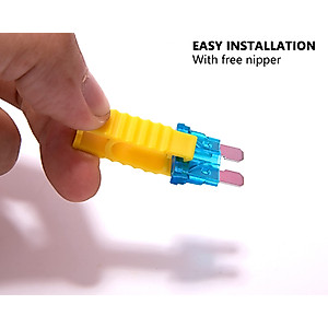 Ginsco 130 Pcs Blade Fuses Assortment Kit Standard Regular Size 2A 3A 5A 7.5A 10A 15A 20A 25A 30A 35A 40A with Puller for Car RV Truck Marine Boat Motorcycle Bus