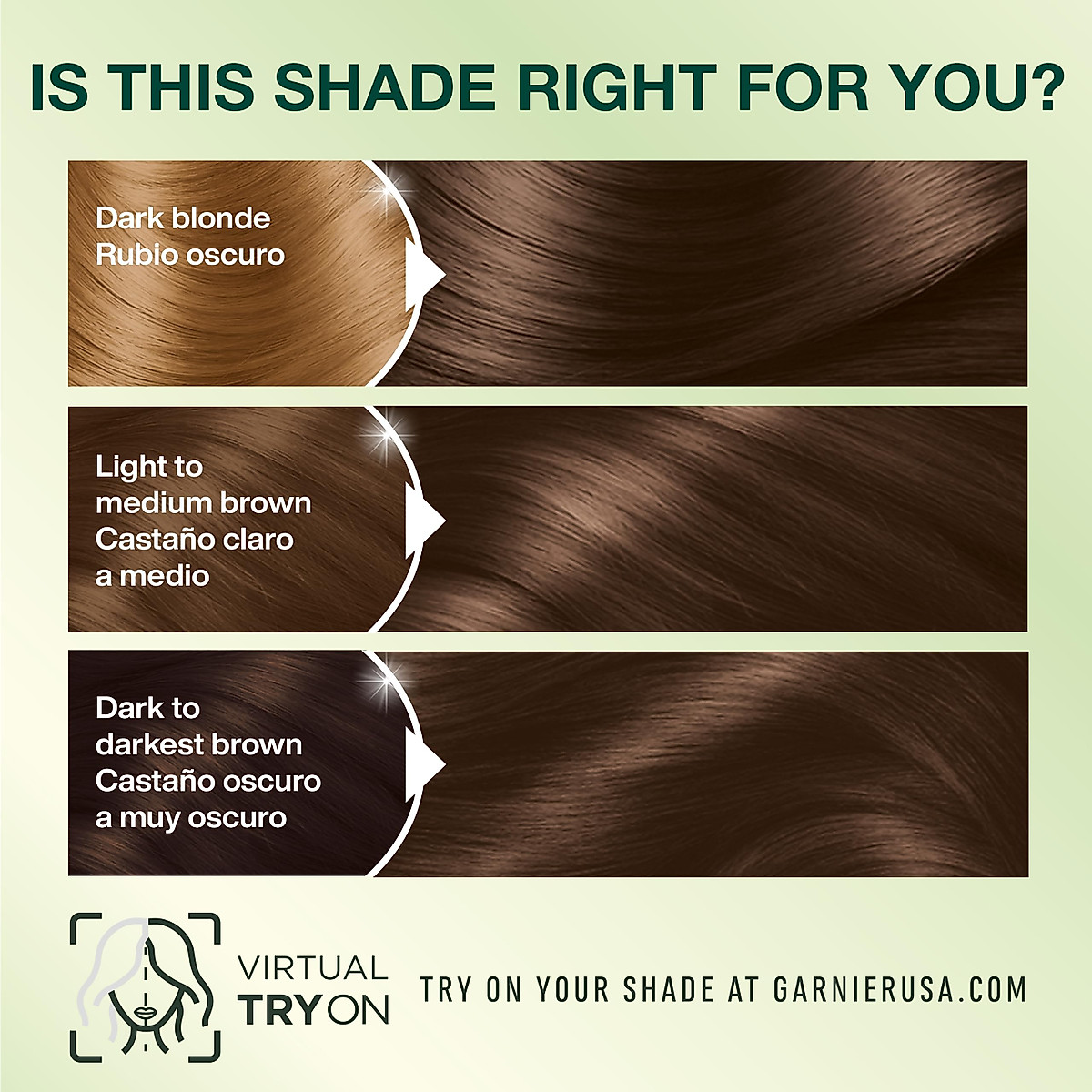 Garnier Hair Color Nutrisse Nourishing Creme, 51 Medium Ash Brown (Cool Tea) Permanent Hair Dye, 2 Count (Packaging May Vary)