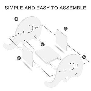 MOKANI Desk Supplies Organiser, Cute Elephant Pencil Holder Multifunctional Office Accessories Desk Decoration with Cell Phone Stand Office Supplies Desk Decor Organiser Christmas Gifts