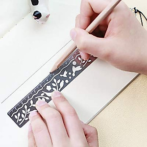 4 Pcs Hollow Metal Bookmark Phineon Carousel Birdcage Fish Tank Book Marks with Braided Tassel Pendant for Kids Students Children Boys Girls