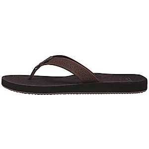 Quiksilver Men's Left COASTA Sandal, Brown/Brown/Brown, 6