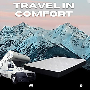 Triad Lite 6 inch RV Mattress Cool Gel Foam, Glacier Cooling Stretch Cover, Firm Support, Made in The USA (48x75)
