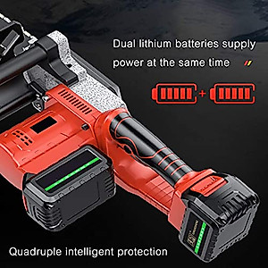 LLSS Mini Chain Saws for Trees Battery Powered 16-inch Cordless Handheld Chain Saw, 12800mAh Battery, 2200 Brushless Motor, Garden Trees and Urban Greening