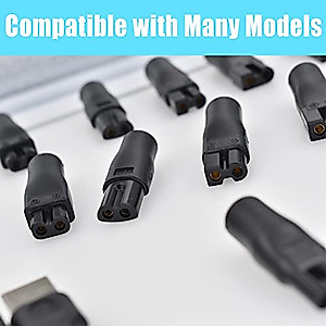9 PCS Replacement Power Cord 5V Charger USB Adapter Suitable for Electric Hair Clippers, Beard trimmers, Shavers, Beauty Instruments, Desk Lamps, Purifiers.