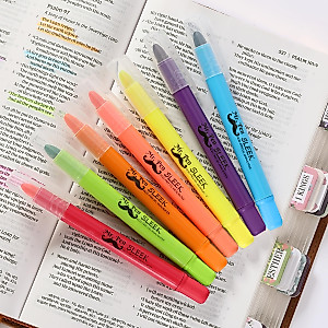 Mr. Pen No Bleed Gel Highlighter, Bible Highlighters, Assorted Colors, Pack of 20