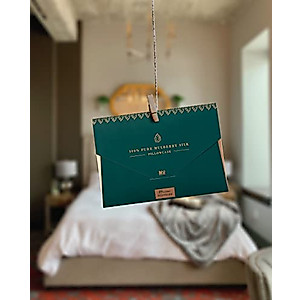 MP2 White Silk Pillowcase for Hair and Skin – 100% Mulberry Silk Pillow Case Queen Size with Hidden Zipper – Both Side 19 Momme 600 Thread Count Smooth Pure Silk Pillow Cases (White, 20x30”, 1 pcs)