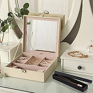 36 Pcs Jewelry Necklace Gift Boxes Sponge Filled Boxes Jewelry Cardboard Jewelry Boxes Necklace with Gold Ribbon Boxes Necklace Packaging for Wedding Birthday Anniversary Ceremony(Black)