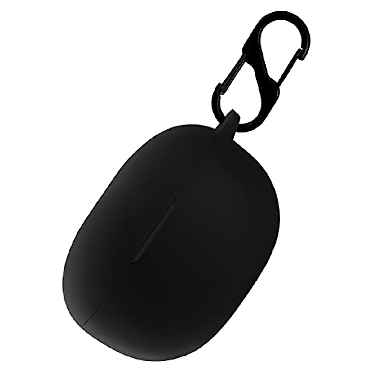 Geiomoo Silicone Carrying Case Compatible with BeatsStudio Buds, Portable Scratch Shock Resistant Cover with Carabiner (Black)