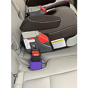 BPA Free Seat Belt Buckle Booster (2-Pack) - Raises Your Seat Belts for Easy Access - Makes Buried Seat Belt Receptacles Stand Upright for No-Hassle Buckling - Free Sticker Set Gift