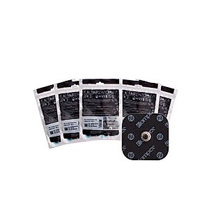 Compex Easy Snap Electrodes 2in x 2in for Edge, Performance, Sport Elite, Wireless Muscle Stimulators, 4 Count (Pack of 5)