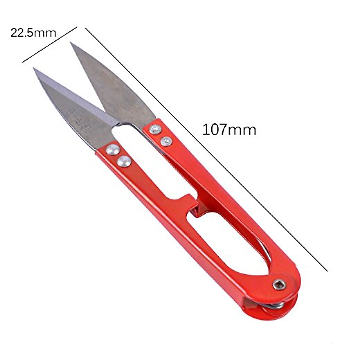 UCEC 12Pcs U Sewing Scissors Clippers, Embroidery Thrum Yarn Fishing Thread Beading Cutter, Mini Small Snips Trimming Nipper, Great for Stitch,DIY Supplies