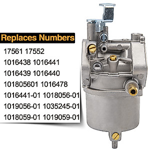 FE290 Carburetor Kit Compatible for 1998-UP Gas Golf Cart Club Car DS & Precedent Turf Carryall kawasaki FE290 Engines Carb 101905601 1016478 1016438 1016440 1016439 1016430 1016441
