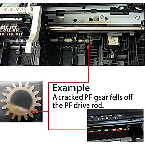 BCH Paper Feed (PF) Gear or HP OfficeJet Pro 69xx Series - Fix 6901, 6958, 6968, 6978, 6979. Printhead Carriage Stuck